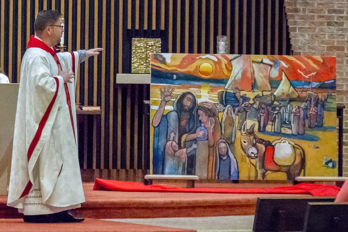 Paintings Unveiled at Sacred Heart - Catholic Herald