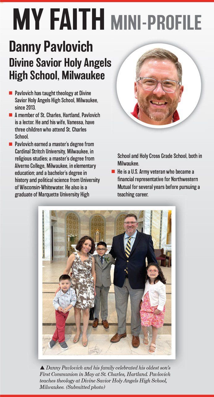 Living Our Witness: Danny Pavlovich, Divine Savior Holy Angels High ...