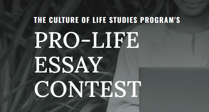 Pro-Life Essay Contest Now Open - Catholic Herald